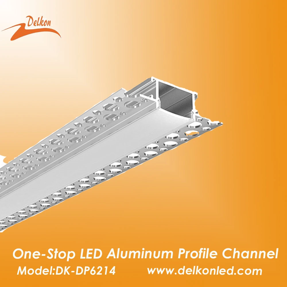62*14mm Plaster in Aluminum LED Profile,Drywall LED Strip Channel for ...
