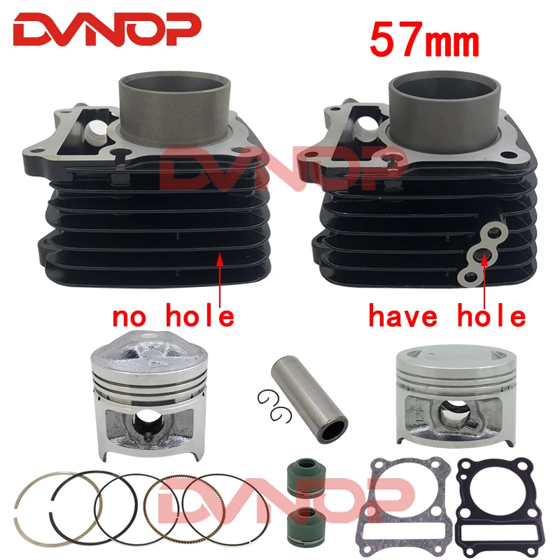 57mm Cylinder Kit Piston Set & Gasket All Sets For Suzuki Gs125 Gn125 ...