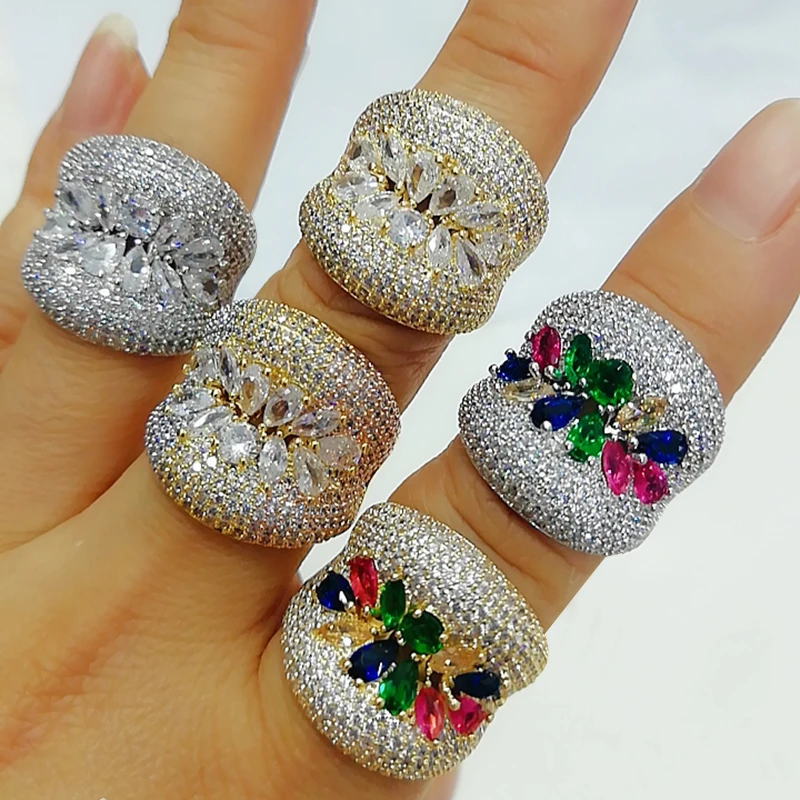 GODKI Luxury Trendy Bold Statement Rings with Zirconia Stones 2020 ...