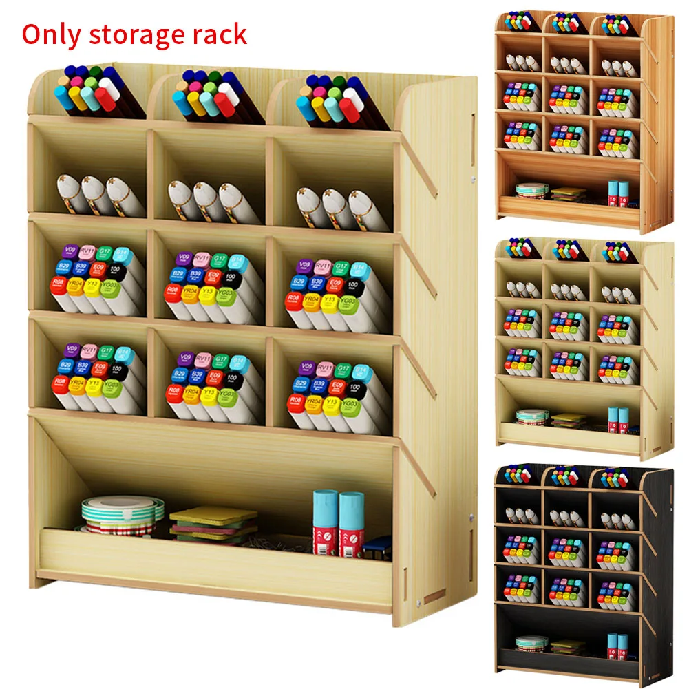 Study Desk Organizer Stationery Storage Multifunction Space Saving ...