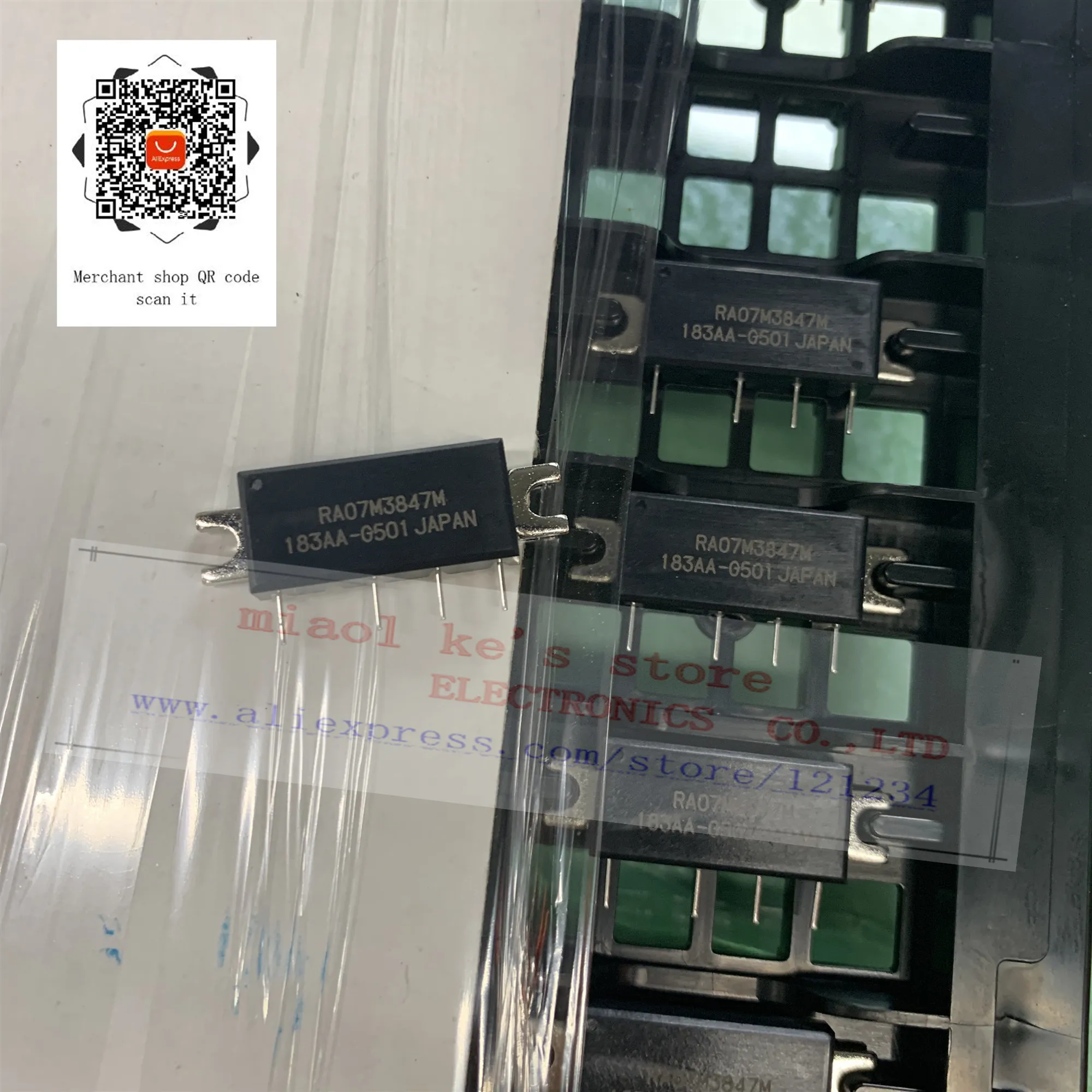 100% 오리지널 RA07M3847M 501, RA07M3847M, 378 470MHz, 7W, 7.2V, H46S ...