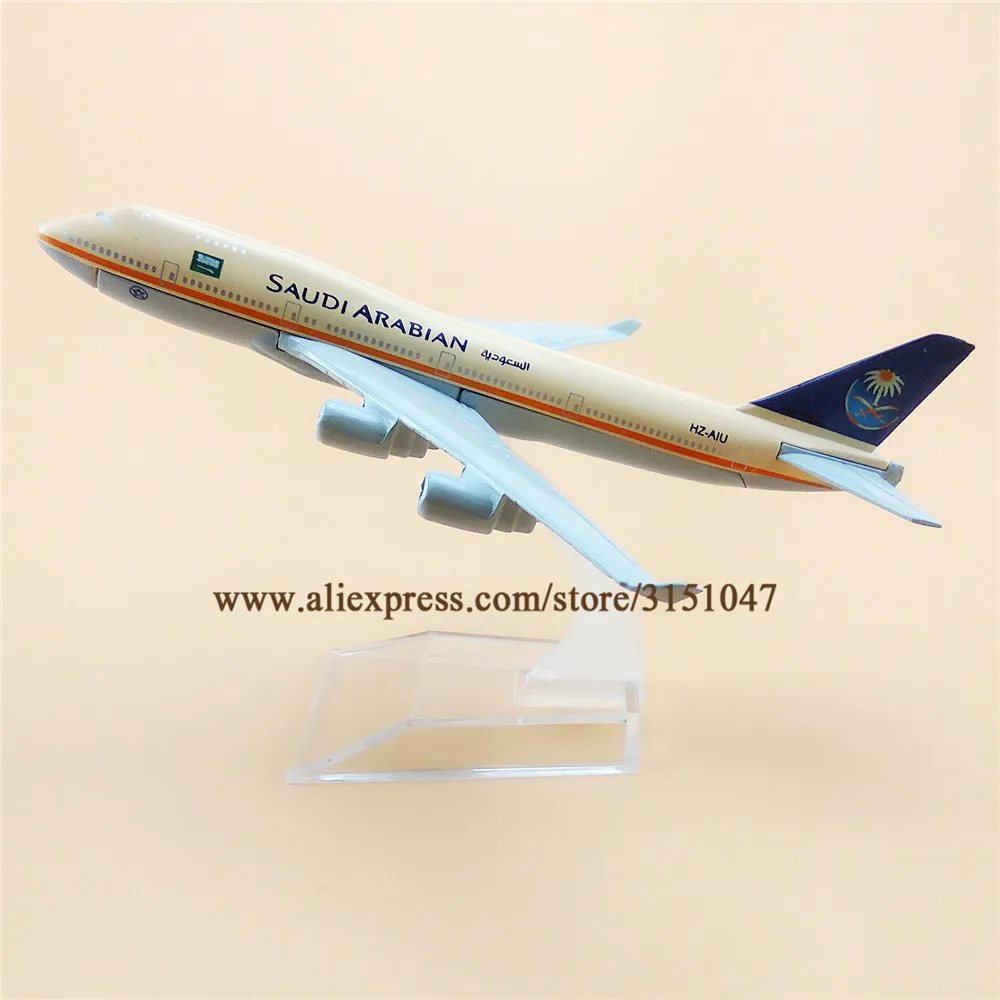 16cm Air Saudi Arabian B747 Boeing 747 400 Airways Airlines Metal Alloy ...
