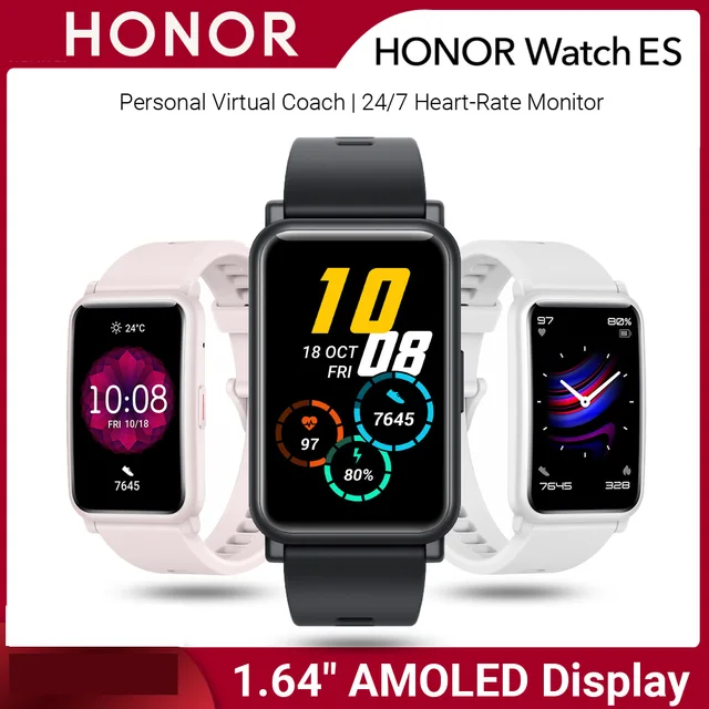 HONOR Watch ES Smartwatch 1.64" AMOLED Display Bluetooth 5.1 Smartwatch ...