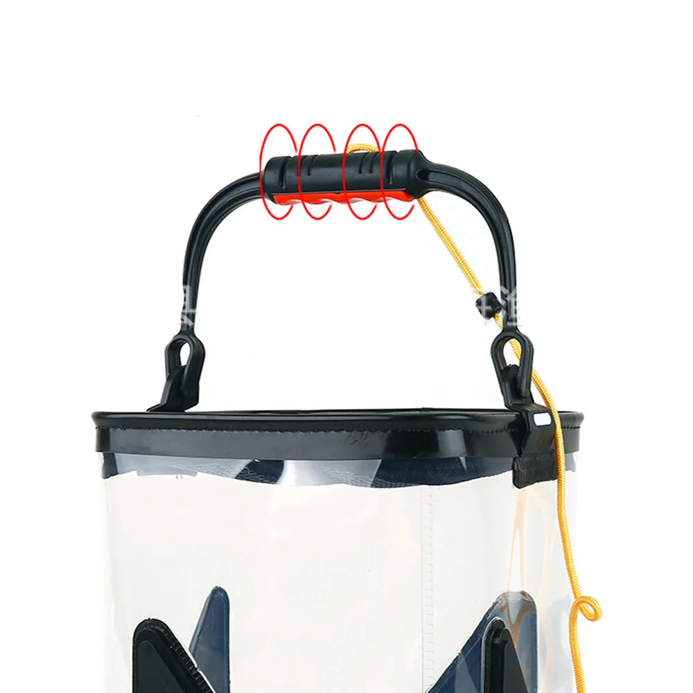 Aérateur de seau de 24 cm - Seau De Pêche Transparent Étanche De Grande ...