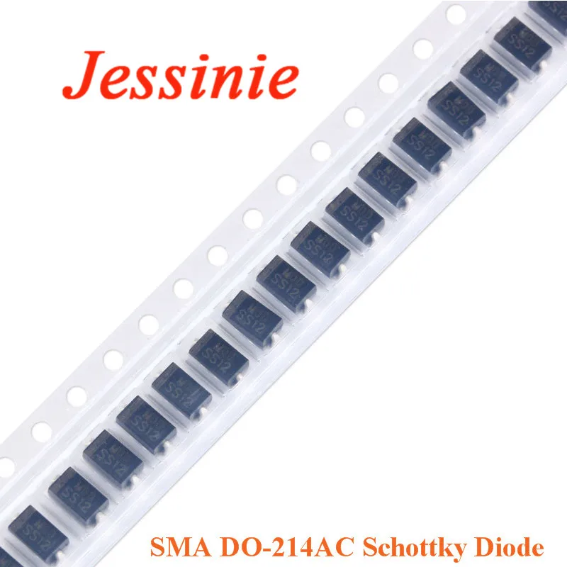 10-PCS-SMA-DO-214AC-SMD-Schottky-Diode-SS2200-SS510-SS210-SS110-SS56 ...