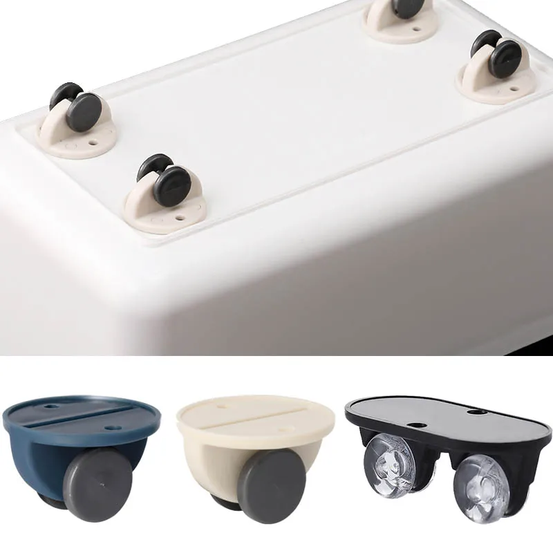 4pcs-set-Adhesive-Pulley-Bottom-Shelf-Storage-Box-Sorting-Boxes-Caster ...