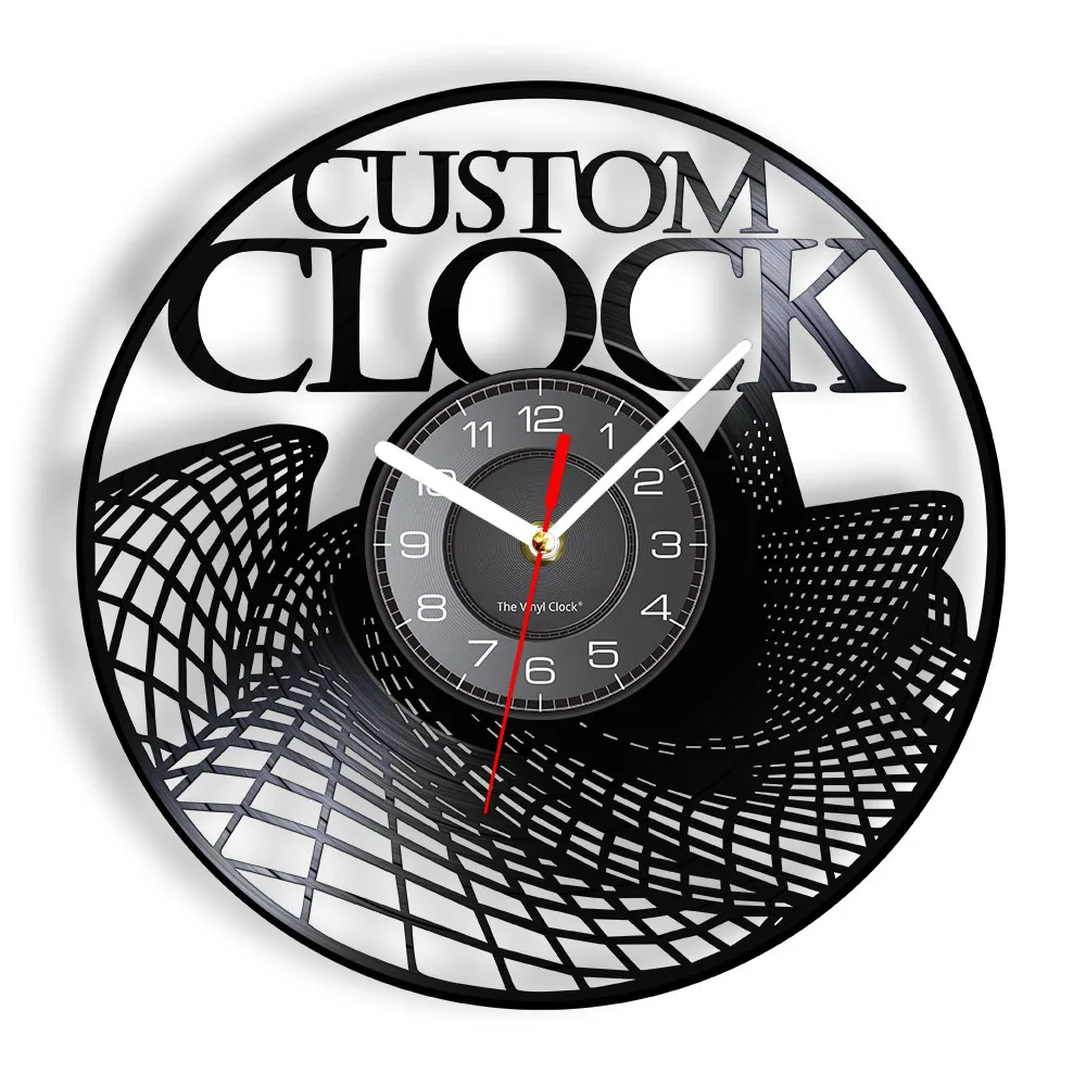 Custom Photo Vinyl Record Wall Clock Retro Music Album Vintage LP ...