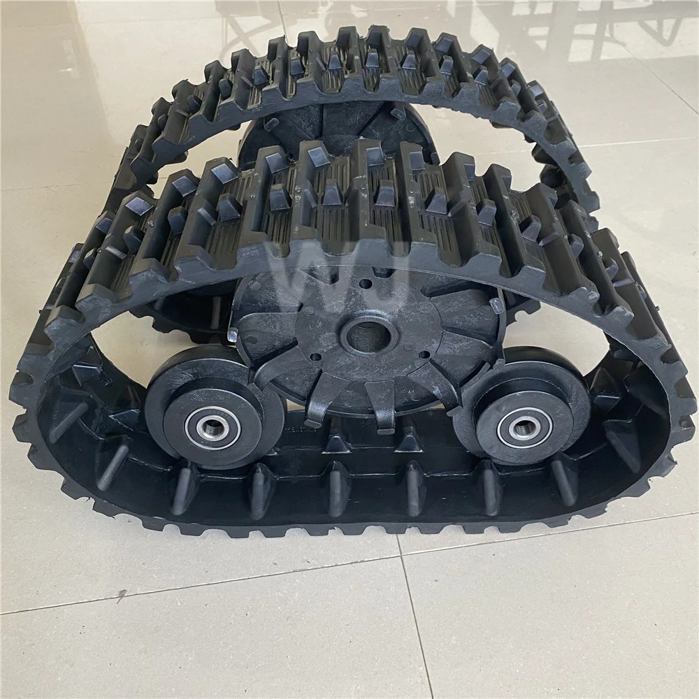 Rubber Track and Wheels Sets for ATV UTV Buggy Quad Snowmobile Tracks ...