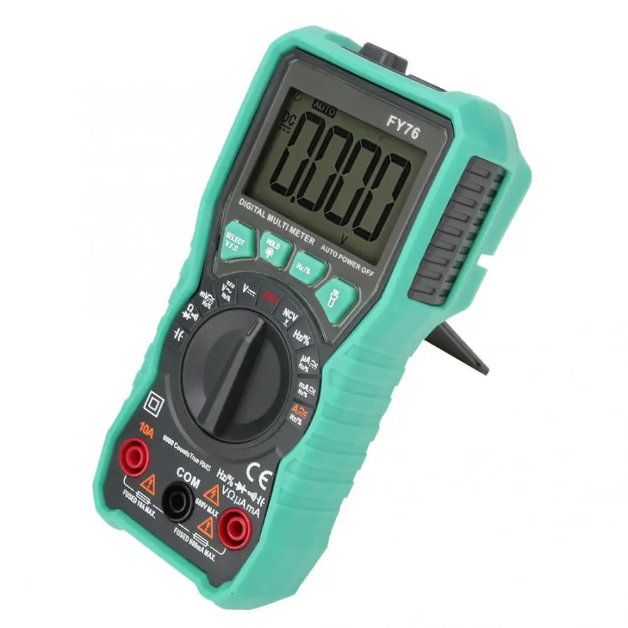 Fy76 Automatic Range Digital Multimeter 0~600v Ac Dc True Rms Tester ...