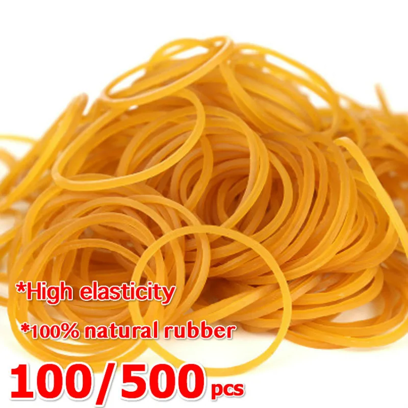 100 /500 Pieces Elastics Hair Bands Wholesale Bulk Sale 38mm Rubber ...