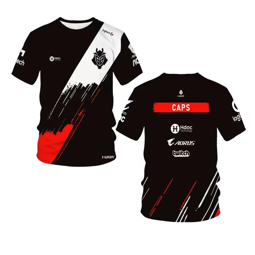 LOL CSGO G2 Esports T Shirt for men and women, fashionable streetwear ...
