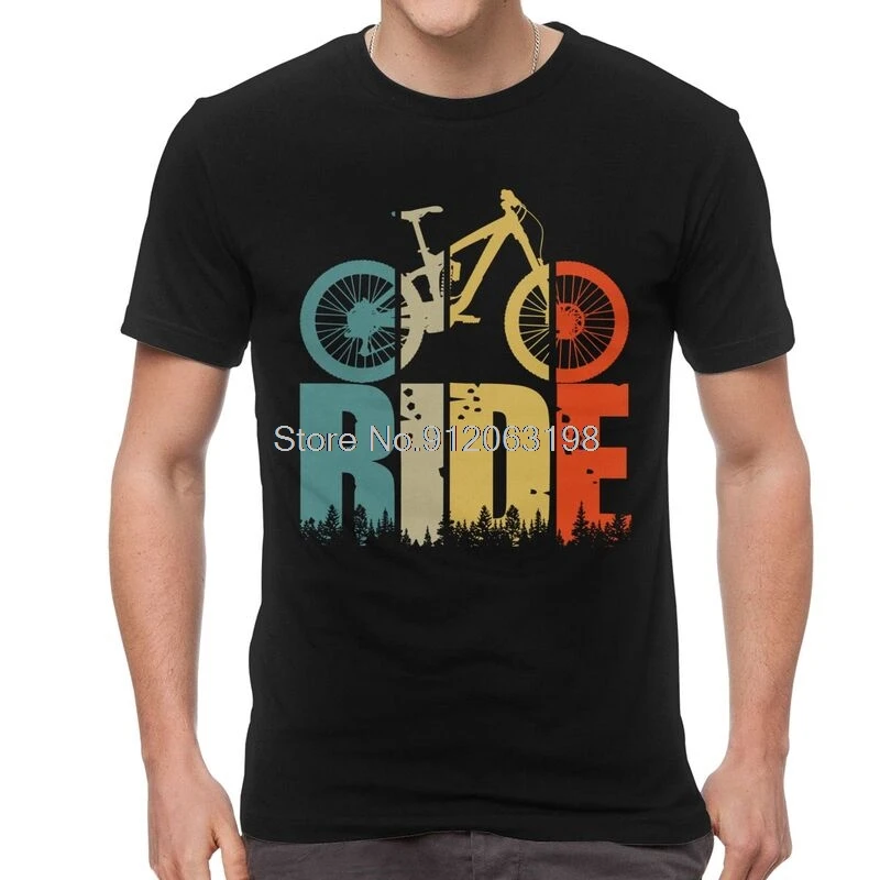 Your-Ride-Mountain-Bike-MTB-Lover-T-Shirt-Men-Short-Sleeve-Cotton-T ...