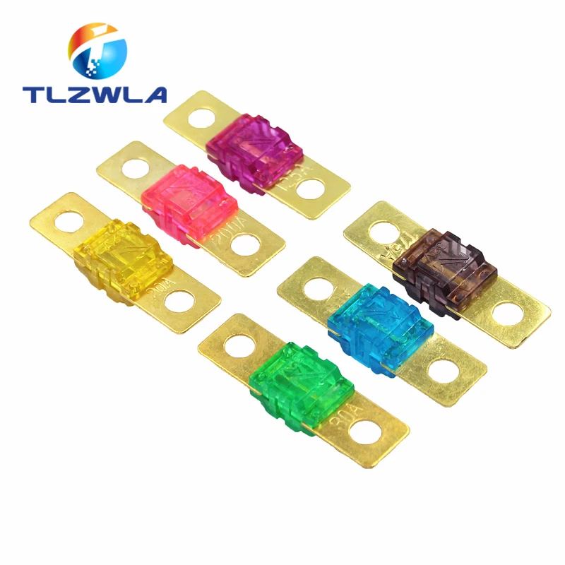 5pcs Ans Fuse 20a 30a 40a 50a 60a 70a 80a 100a 125a 150a 175a Anl Gold Plated Stud Car Fuses ...