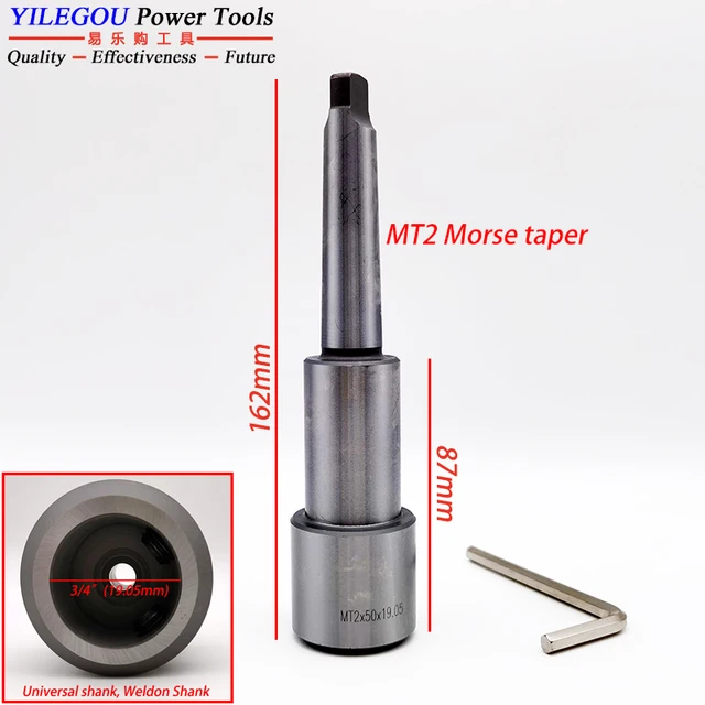 Morse Taper Arbor MT2, MT3 For 3/4" Annular Cutter. Hollow Drill Bit ...