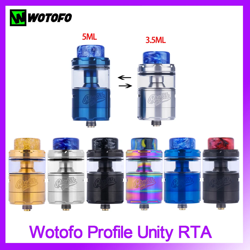 Original-Vape-Tank-Wotofo-Profile-Unity-RTA-Tank-25mm-3-5ml-5ml ...