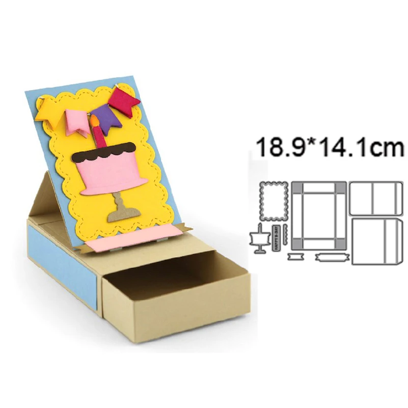 Box Drawable Drawer 2022 New Metal Cutting Die Stencils DIY ...