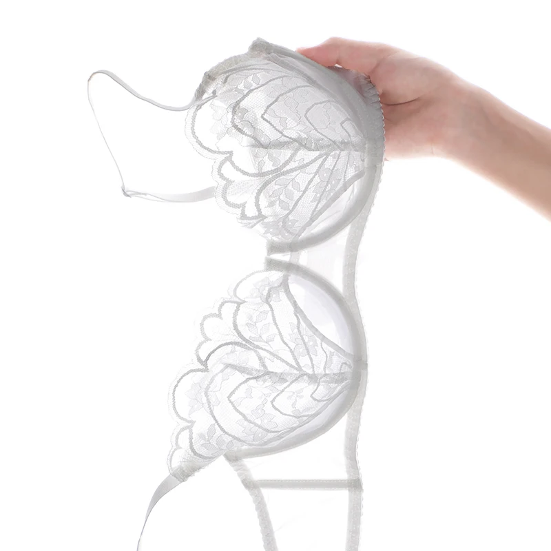 White-Lace-Transparent-Sexy-Bra-And-Panty-Sets-Plus-Size-D-E-Cup-Floral ...