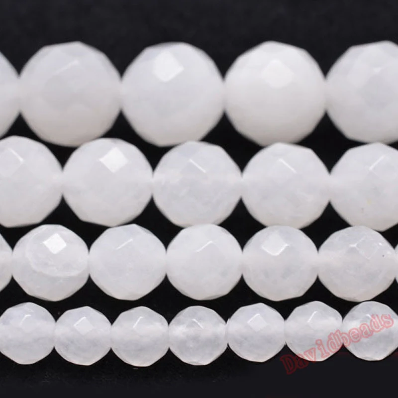 Factory-Price-Natural-Stone-Faceted-White-Jadee-Loose-Beads-4-6-8-10 ...
