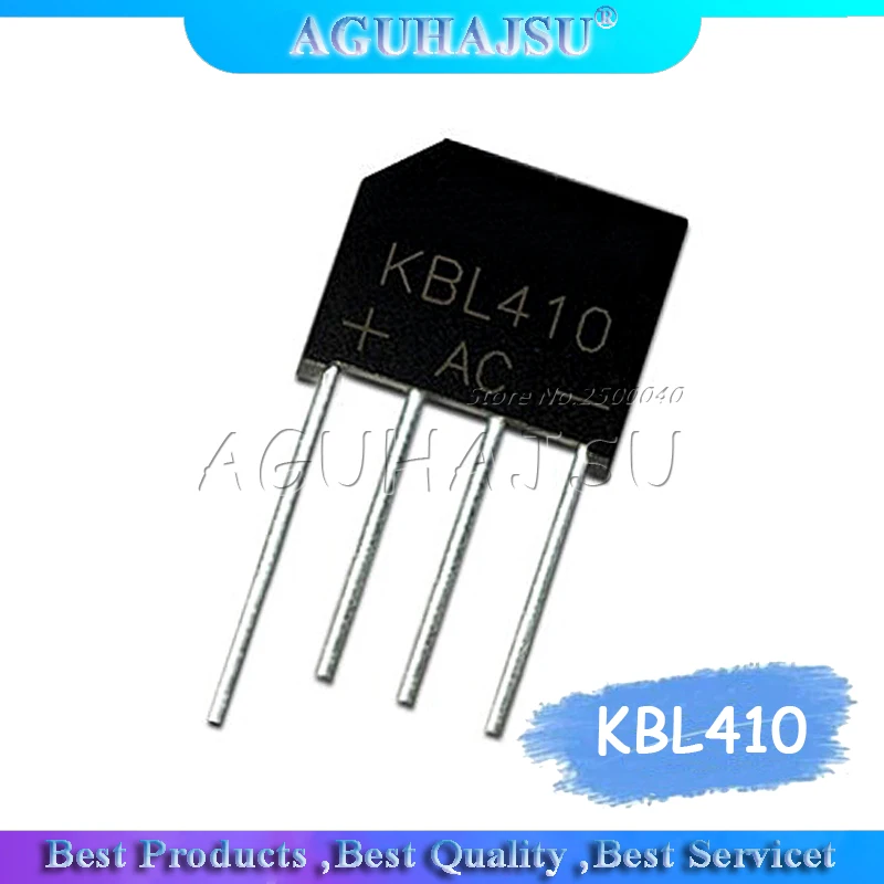 Diodes 2 PEZZI diodo raddrizzatore a ponte KBL 410-4 A 1000 V Equipement électrique, fournitures