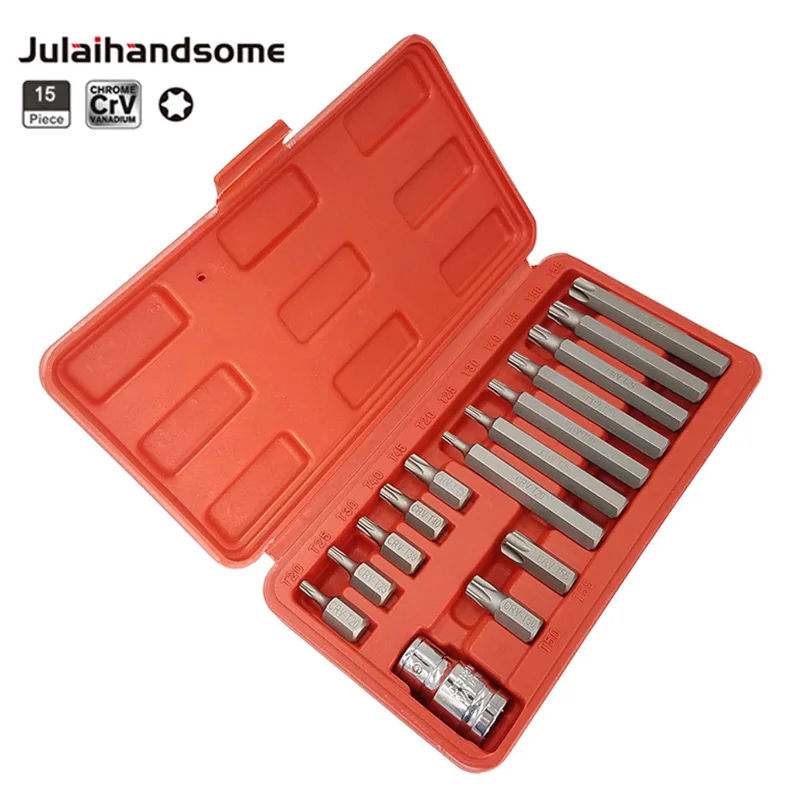 Julaihandsome-15PC-1-2-Metric-Torque-Torx-Star-Drive-Socket-Bit-Set-CR ...