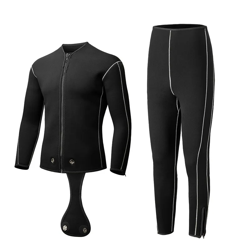 Men-s-3mm-5mm-Diving-Wetsuit-Jackets-Pants-Long-Sleeve-Diving-Suit ...