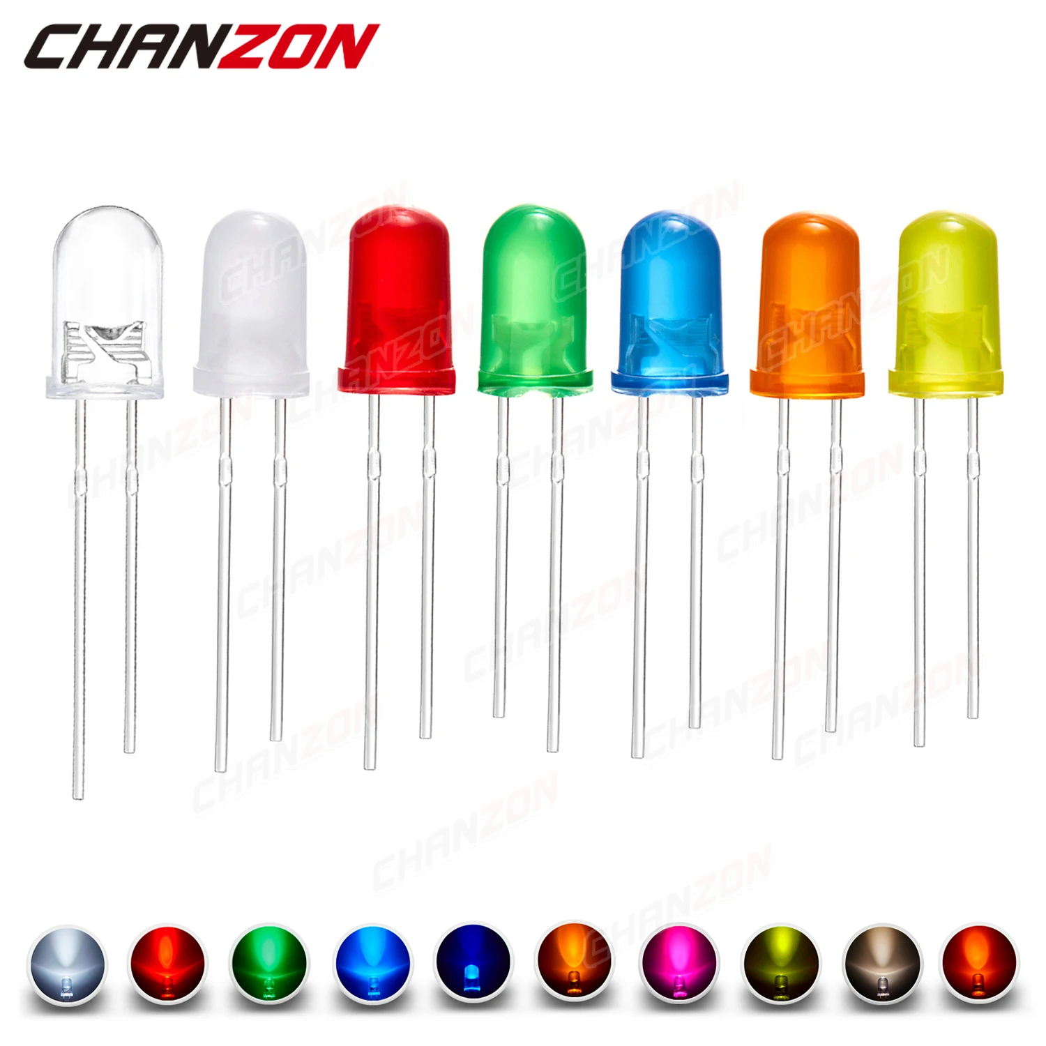 5mm-LED-Diode-Kit-Ultra-Bright-Warm-White-Red-Green-Blue-UV-Purple ...