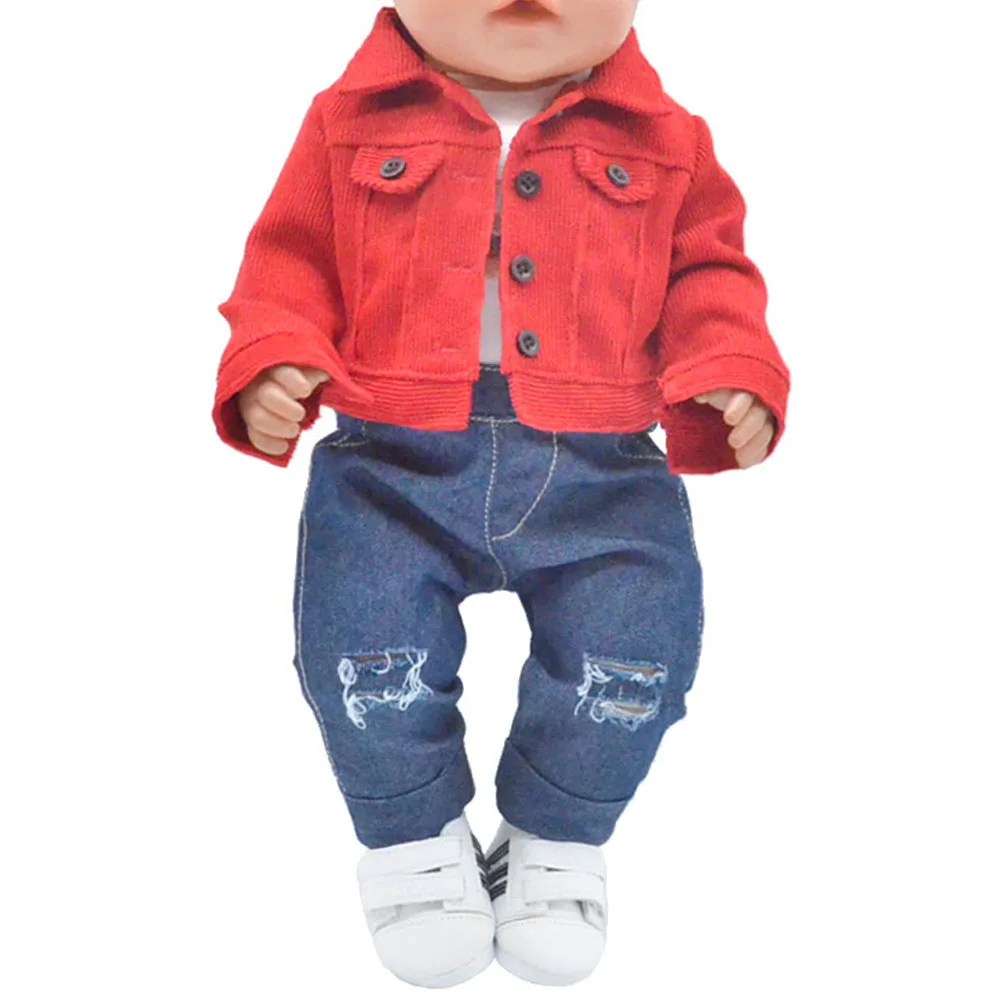 mini-Doll-clothes-Fashion-jackets-jeans-coats-shoes-fits-45-cm-American ...