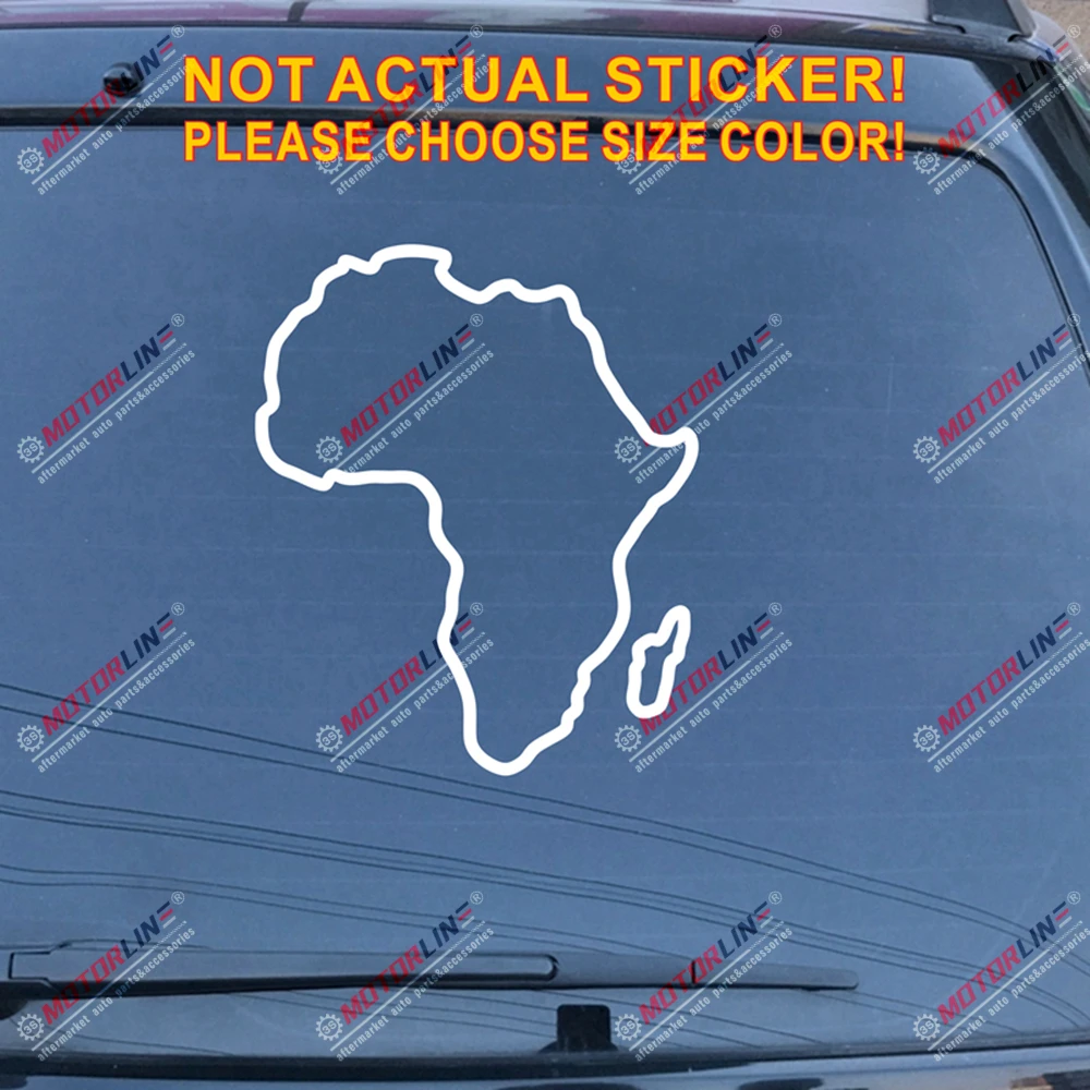 Africa Outline Color