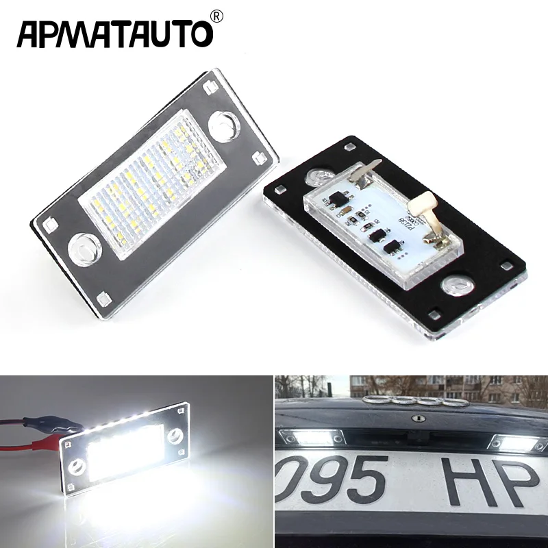 2Pcs-Free-Error-LED-Rear-Number-Plate-Light-For-A4-B5-S4-RS4-Avant-1999 ...