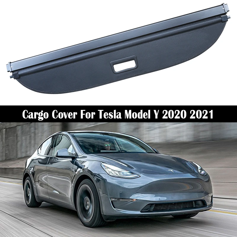 Car Rear Cargo Cover For Tesla Model Y 2020 2021 Privacy Trunk Screen ...