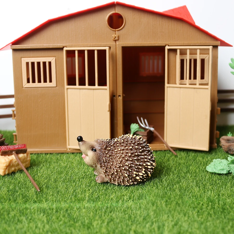 Realistic Wild Animal Hedgehog Spiny Anteater Toy Models Figurines Fai ...