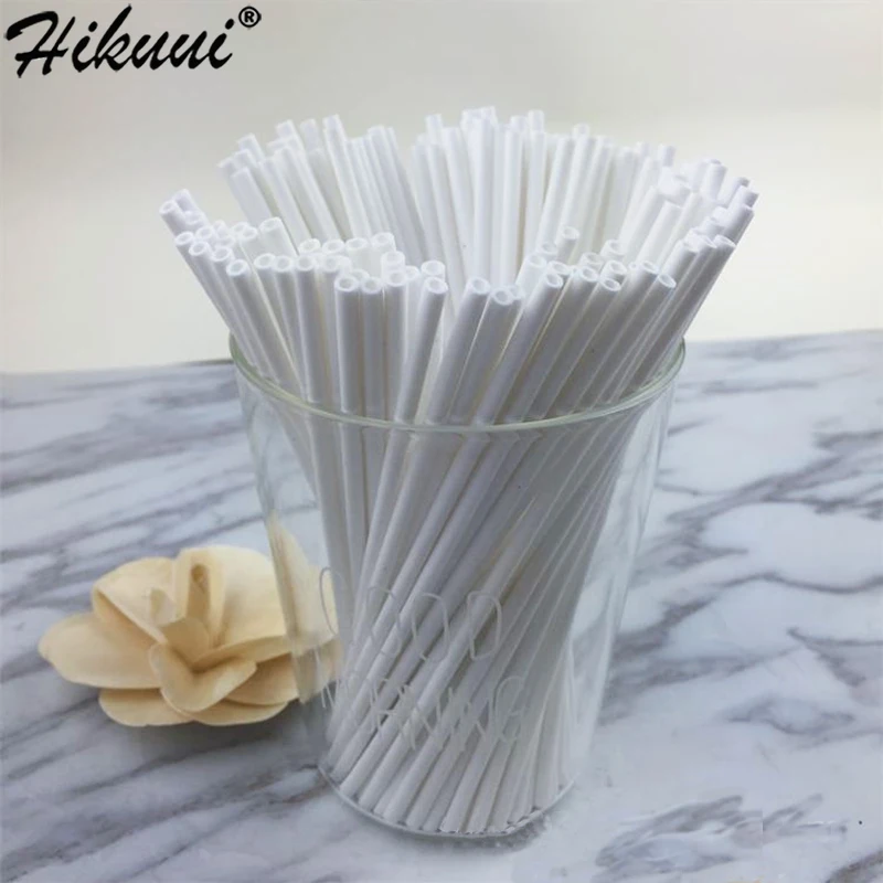 100pcs Safe Plastic Lollipop Stick Cake Pop Sucker Sticks For Chocolate ...
