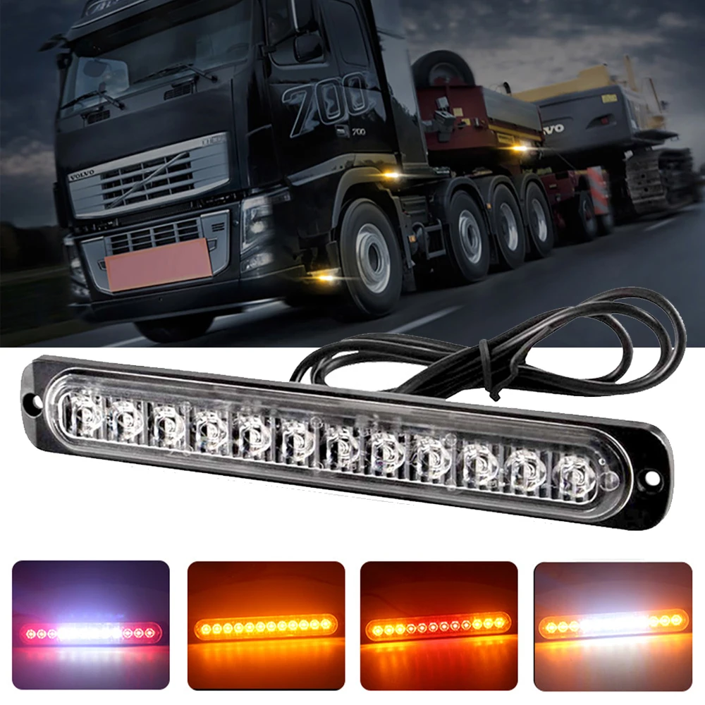 12LED Car Strobe Police Light DC12V Car Auto Car Truck SUV Front and ...