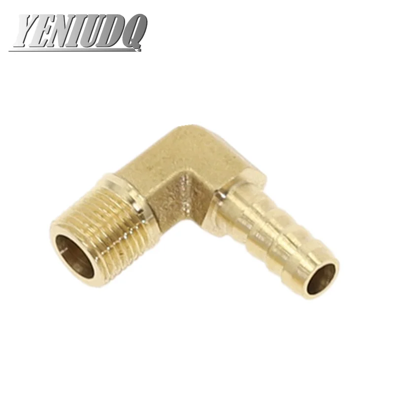 Elbow Brass Hose Barb Fitting M8 M10 M12 M14 Metric Male Thread To 8mm ...