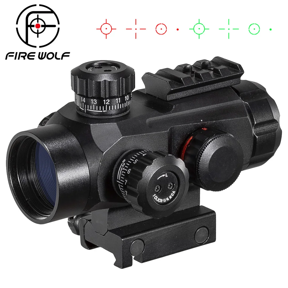 FIRE WOLF SS2 4x21 AO Compact Hunting Air Rifle Scope Tactical Optical ...
