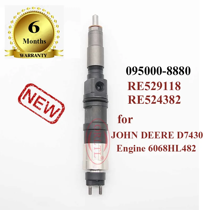 Orlt RE529118 RE524382 커먼 레일 펌프 인젝터 095000 8880 OHN DEERE D7430 엔진 ...