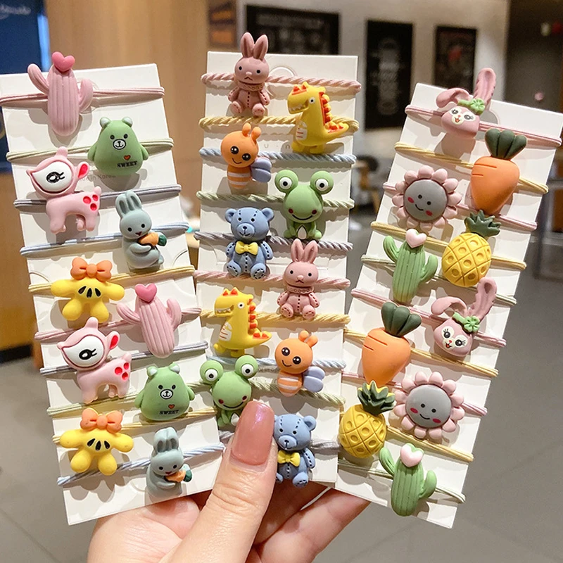 1Set New High elastic Cute Cartoon Pattern Baby Rubber Band DIY ...