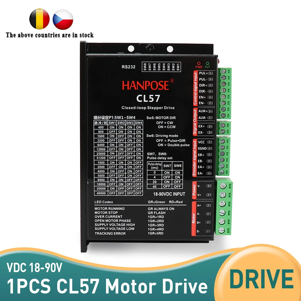 CL57-Servo-Driver-Closed-Loop-NEMA23-Stepper-Motor-Driver-VDC18-90V-57 ...