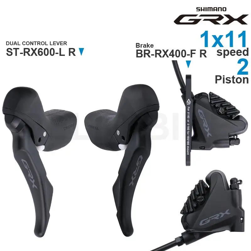 SHIMANO GRX 1x11 speed Hydraulic Disc Brake Groupset include ST-RX600 ...