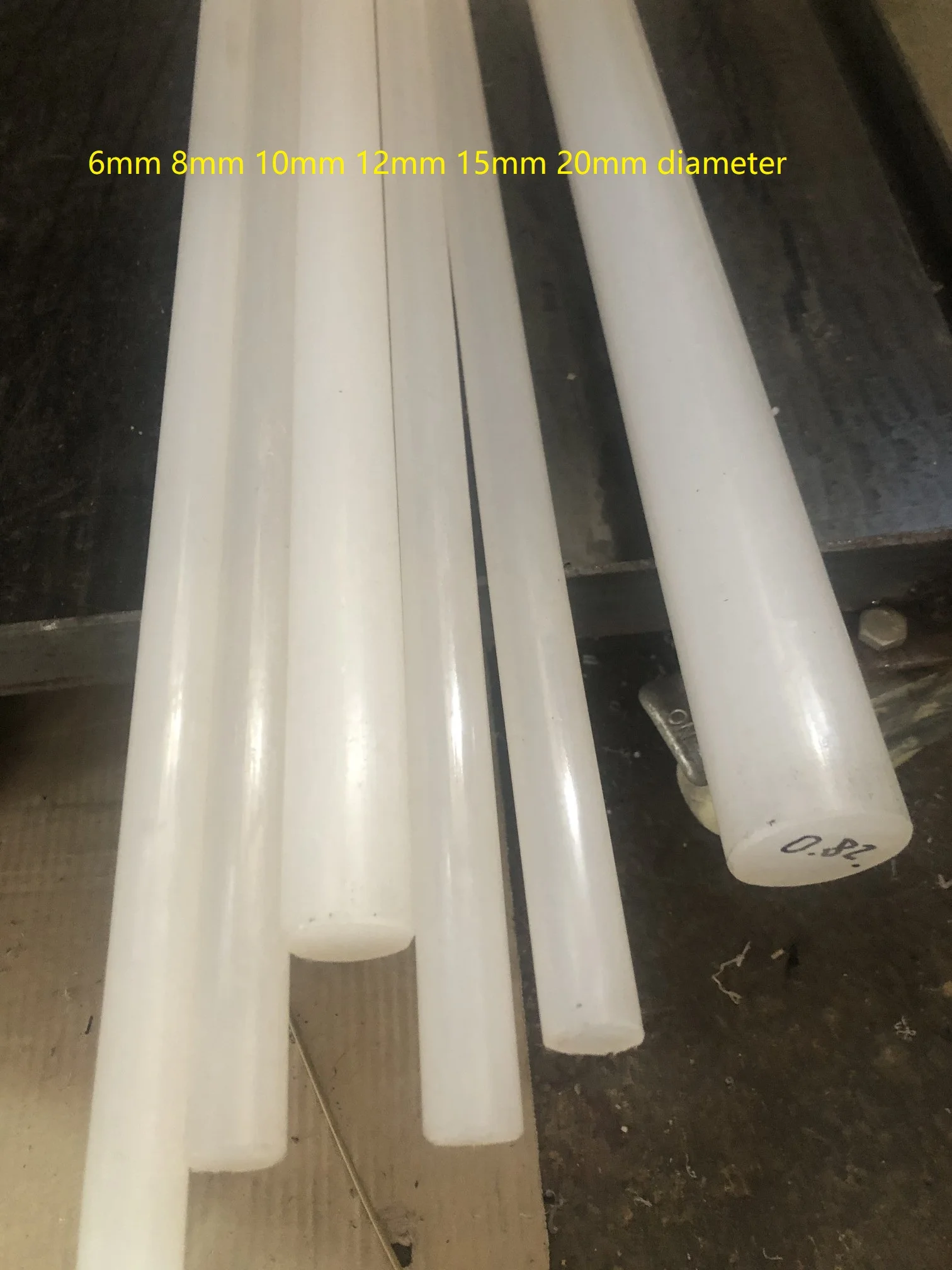 6mm-8mm-10mm-12mm-15mm-20mm-diameter-white-PVDF-rod-Acid-and-alkali-corrosion-resistance ...