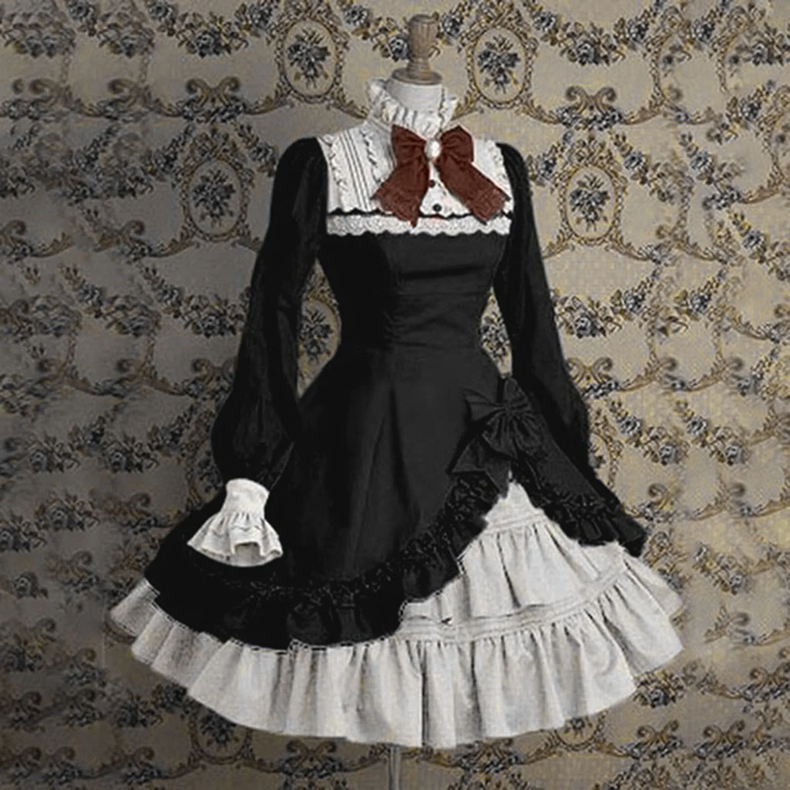 Cute-Gothic-Lolita-Maid-Costumes-Girls-Women-Lovely-Maid-Waitress ...