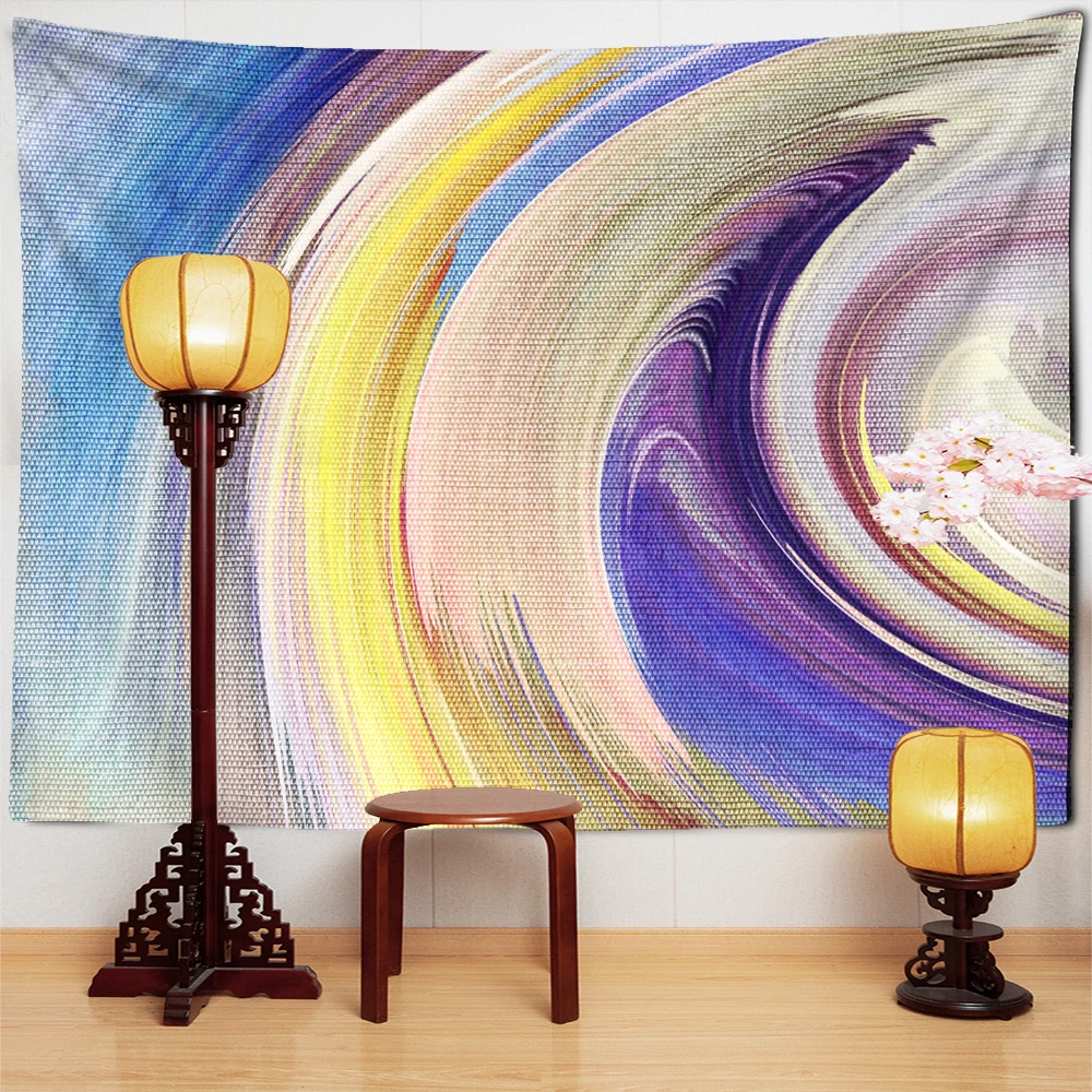 Vertigo-pintura-a-leo-linha-tape-aria-pendurado-na-parede-ins-estilo-n ...