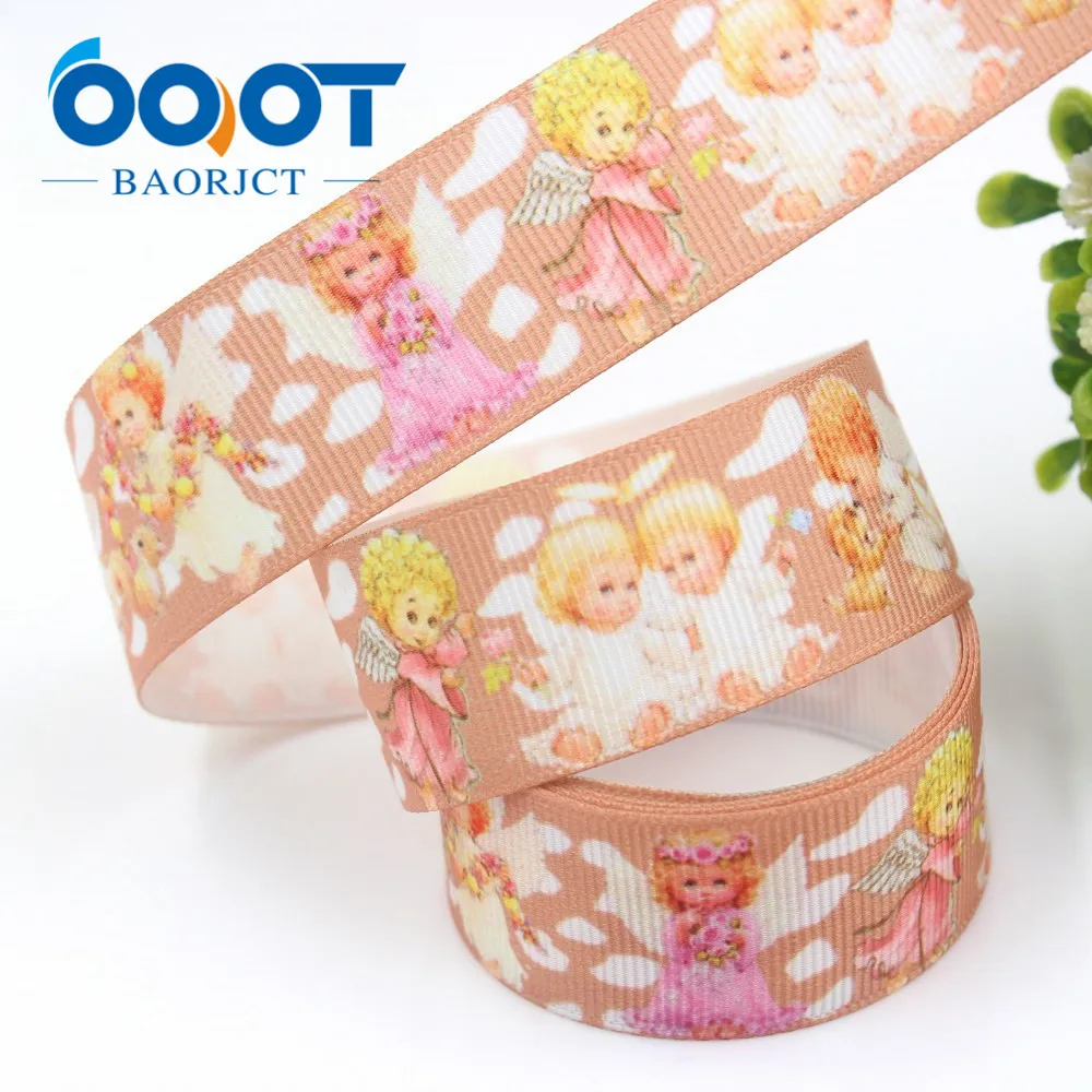 I-19112-337,love Angel Printed Grosgrain Ribbon,10 Yards Diy Handmade ...