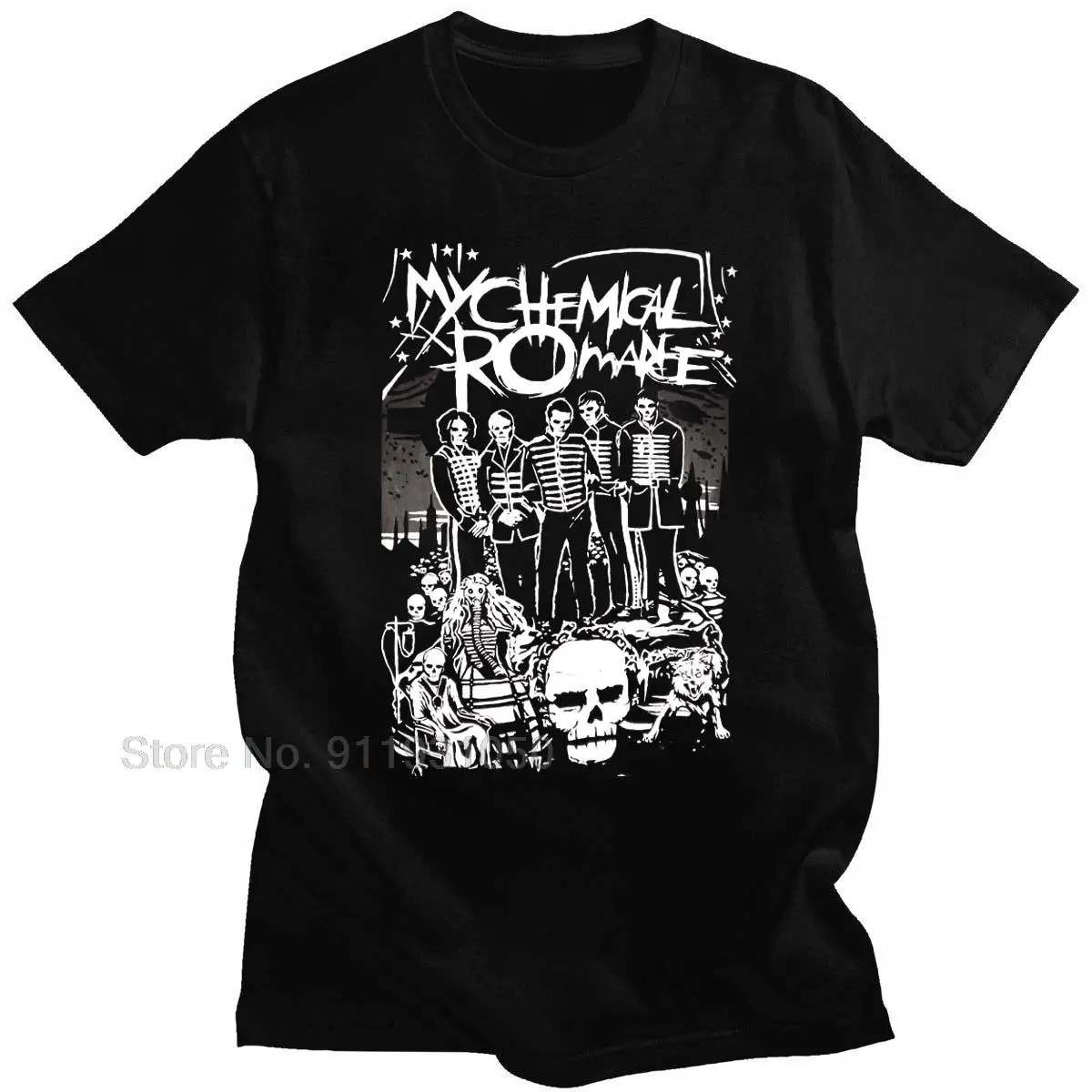 Camiseta-de-My-Chemical-Romance-Mcr-Dead-de-14-colores-camiseta-negra ...