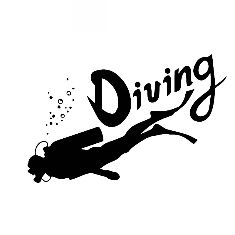Brave Diving Adventure Sports Stickers High Quality Car Decoration ...