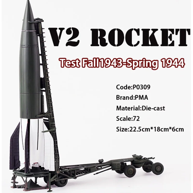 육군 미사일 모델 1/72 독일 V 2 탄도 미사일 시스템 V2 미사일 모델 1943, 고급 군사 모델 컬렉션, 성인 완구|다이 ...