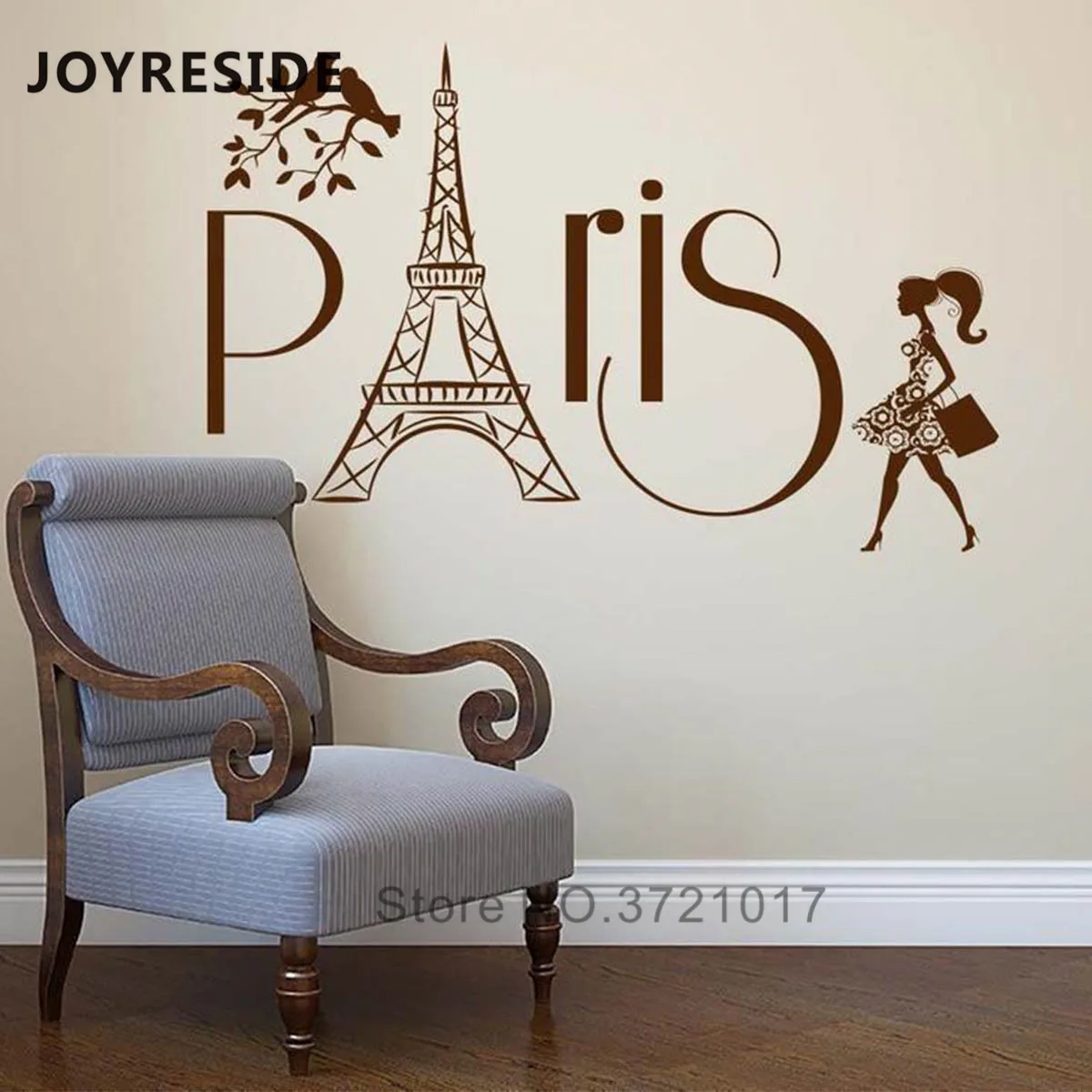 Joyresive calcomanías de pared modernas para mujer, calcomanías de ...