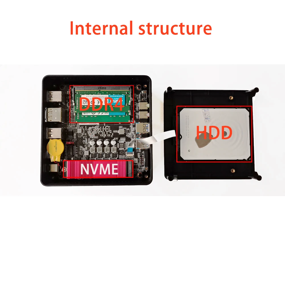 Chatreey AN1 AMD Ryzen R3 R5 Mini PC with Vega 8 /10 Graphics 4K UHD DP ...