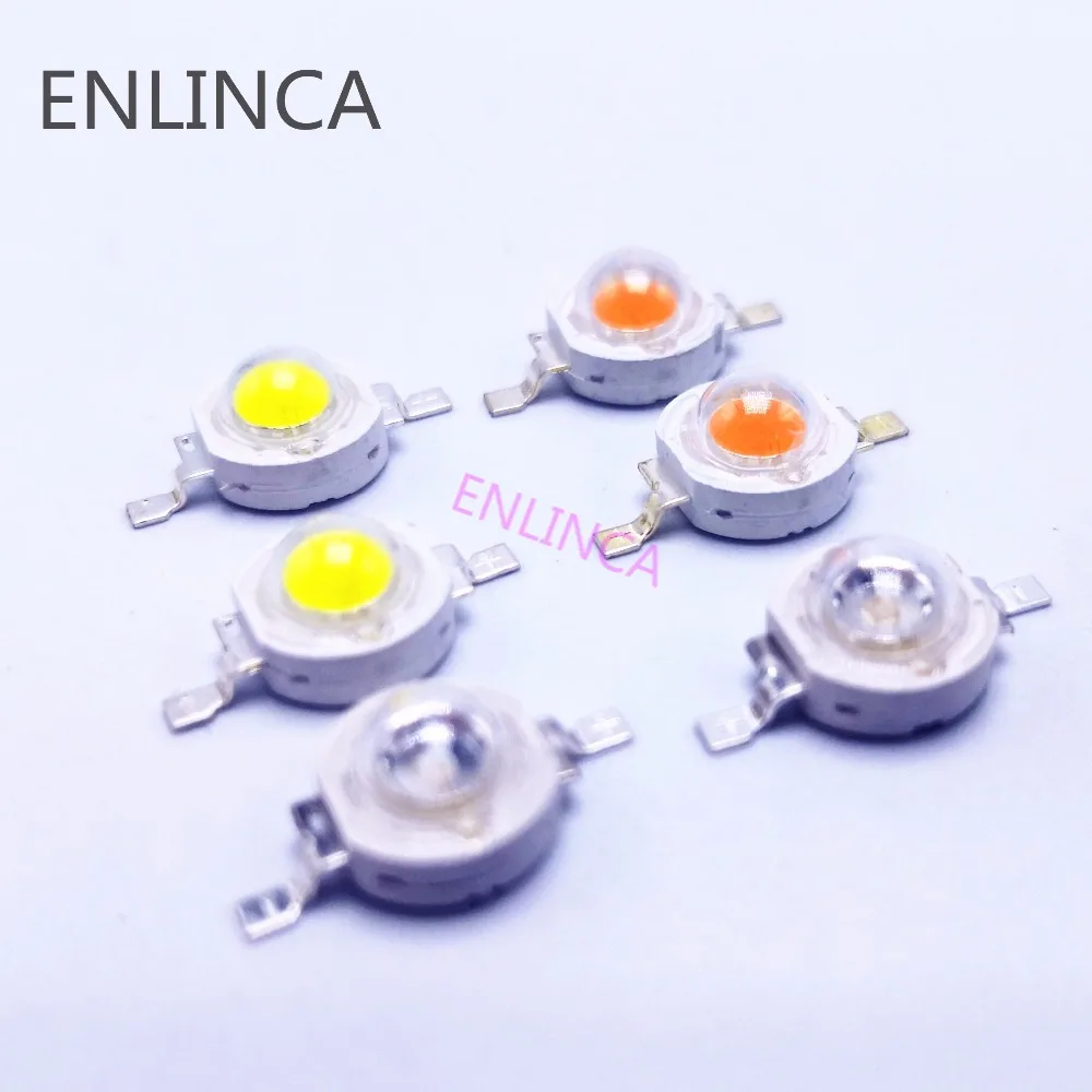 10pcs 1W 3W High Power LED lamp Bulb Diodes SMD 110 120LM LEDs Chip For ...