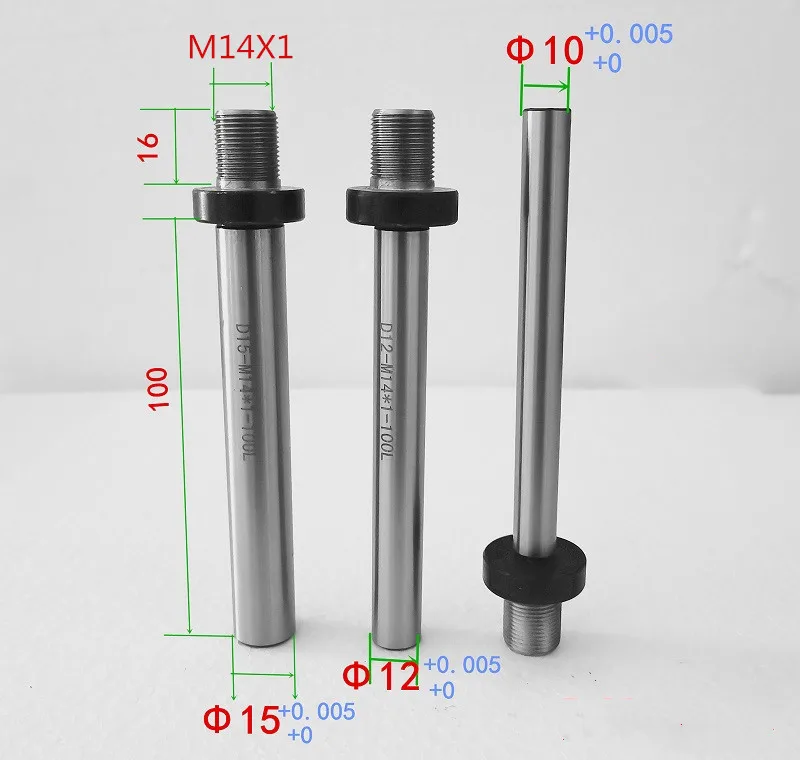 OD10mm/12mm/15mm M14x1mm M14 Spindle Shaft for Mini Lathe Chuck ...